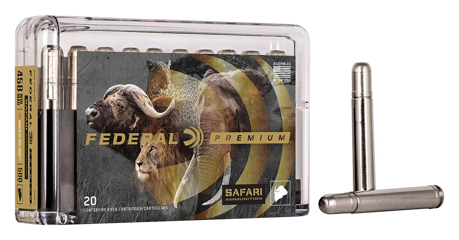 Federal Premium Safari Cape-Shok .458 Winchester Magnum 500 Grain ...